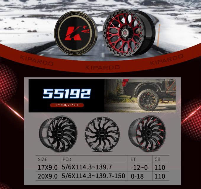 17 Inch 6x114.3 Truck Offroad Wheels Chrome Material